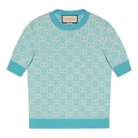 Gucci Gg Cotton Wool Piquet Top
