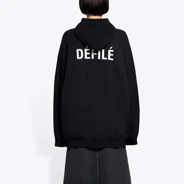 Balenciaga Fleece Sports Hoodie