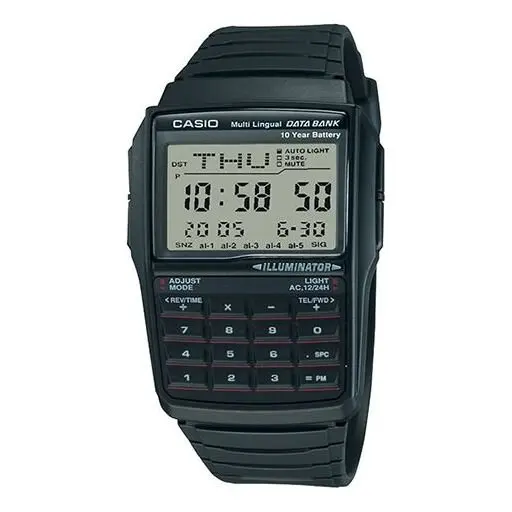 Casio Digital Quartz Watch With 10-year Battery - Black