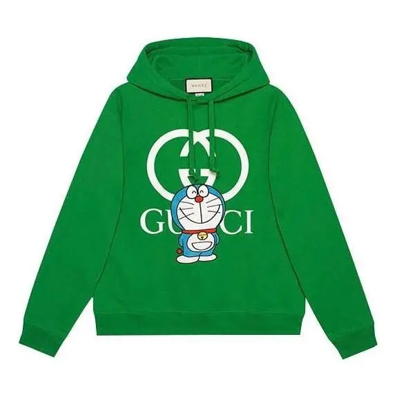 Gucci X Doraemon Cotton Hoodie - Green