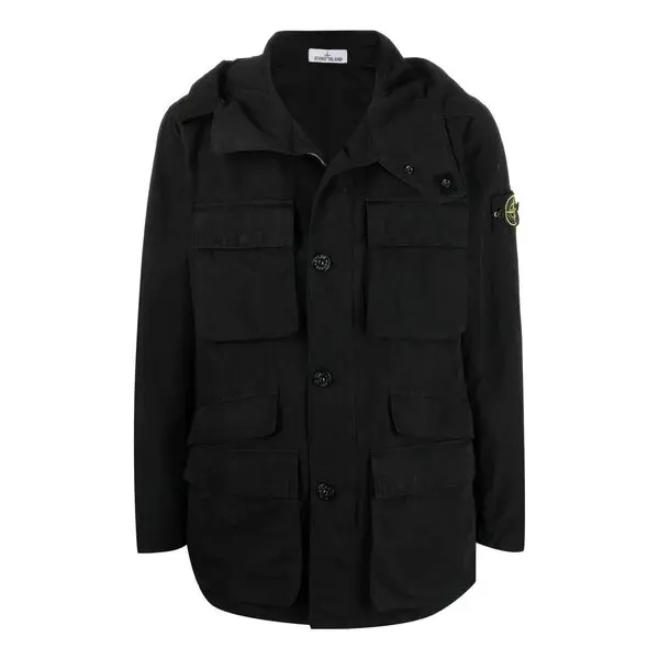 Stone Island Garment Dyed Field Jacket - Black