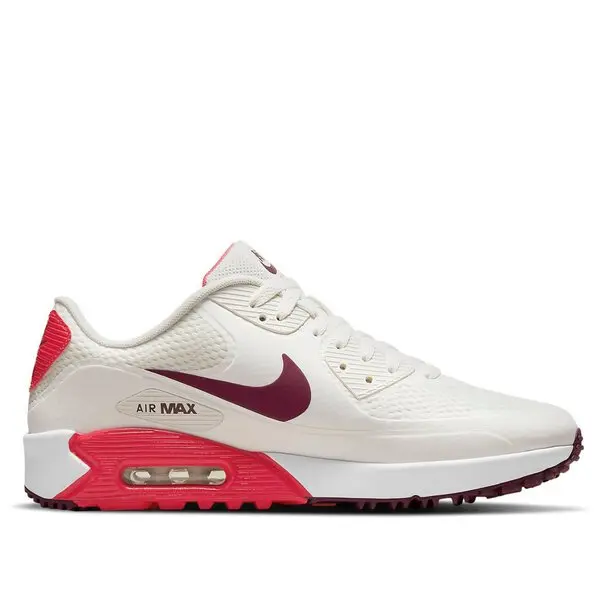 Nike Max 90 Golf Sneakers - Creamwhite/red