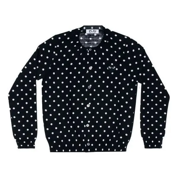 Play Comme Des Garcon Polka Dot Cardigan