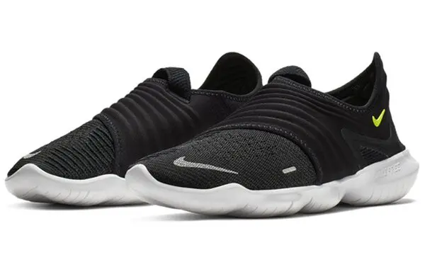 Nike Free Rn Flyknit 3.0 Sneakers - Black/volt/white