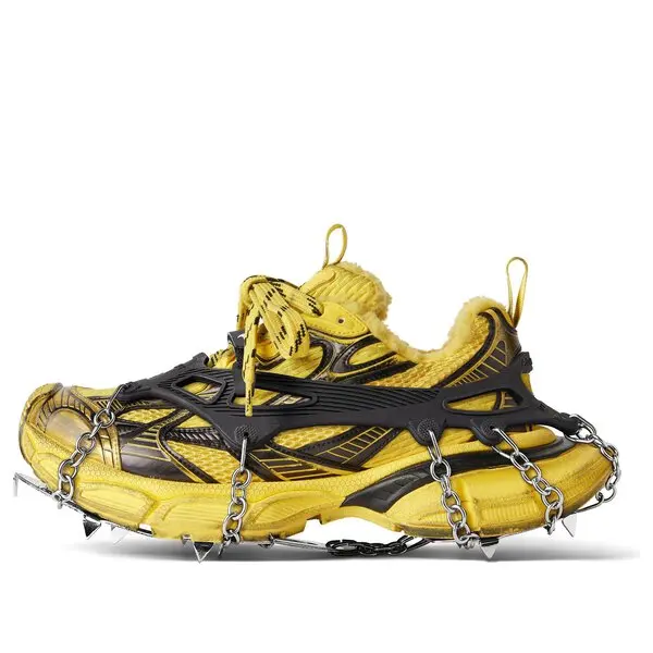 Balenciaga 3xl Ski Sneakers With Chain Detailing - Yellow/black