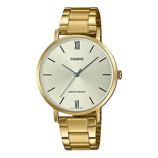 Casio Water Resistant Analog Watch - Gold