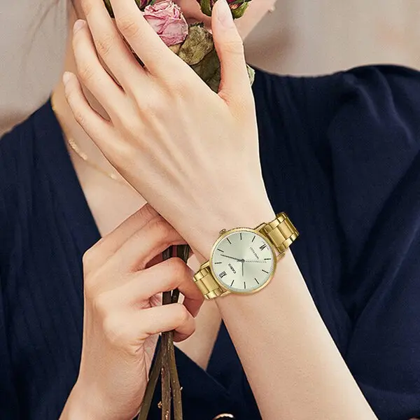 Casio Water Resistant Analog Watch - Gold