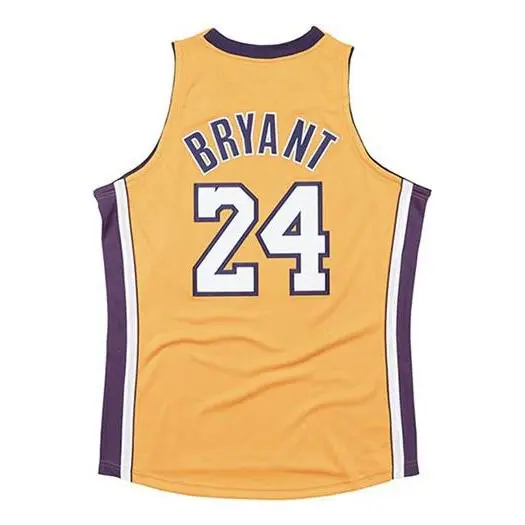 Mitchell & Ness X Nba Los Angeles Lakers 2008-09 Road Finals Jersey 'kobe Bryant 24 - Yellow