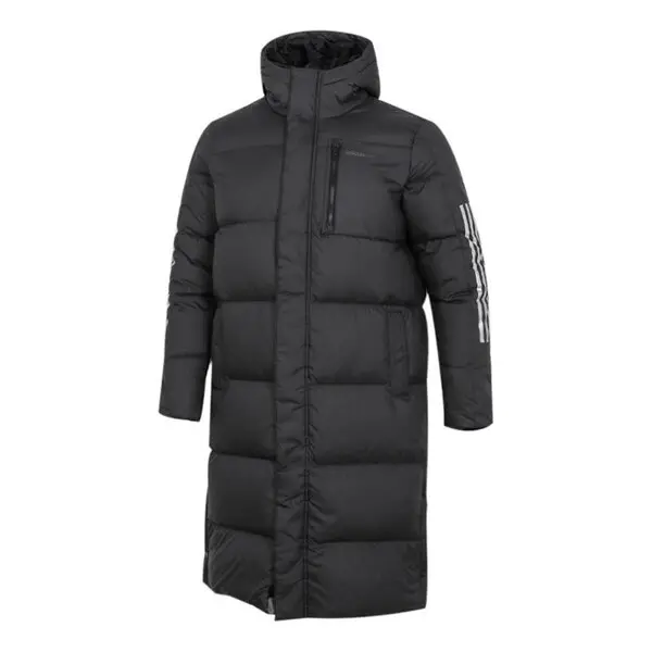 Adidas Neo Hooded Down Jacket - Black