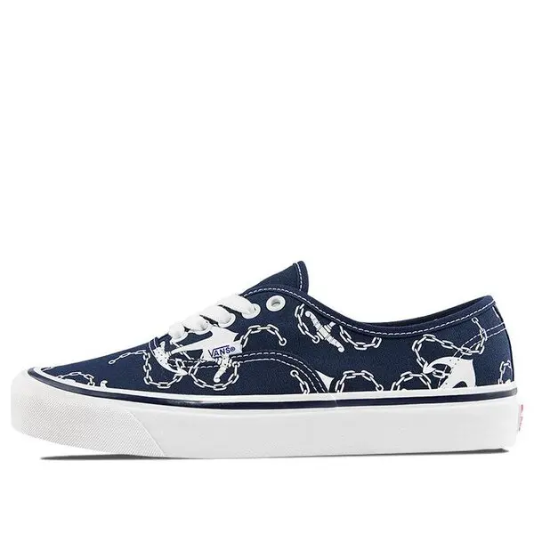 VANS Authentic 44 Deck Dx Casual Skateboarding Shoes - Dark Blue/white