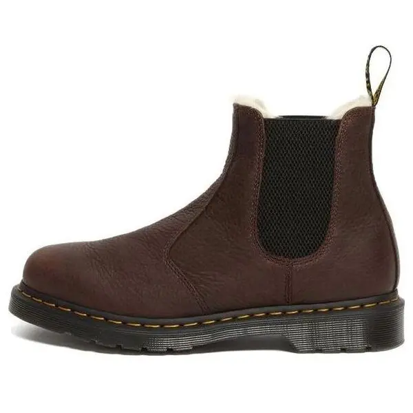 Dr. Martens 2976 Faux Fur Lined Chelsea Boots - Brown