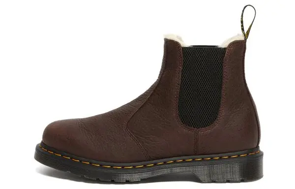 Dr. Martens 2976 Faux Fur Lined Chelsea Boots - Brown