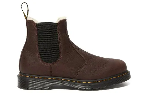 Dr. Martens 2976 Faux Fur Lined Chelsea Boots - Brown