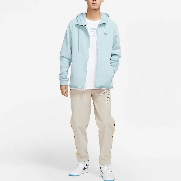 JORDAN Essentials Solid Color Logo Hooded Jacket