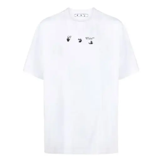 Off-White Ss21 Alphabet Printing Short Sleeve Loose Fit - White