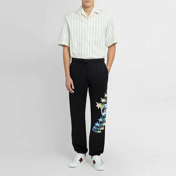 Gucci Off-white Graphic Print Lounge Pants