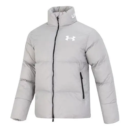 Under Armour Logo Puffer Jacket - Light Grey