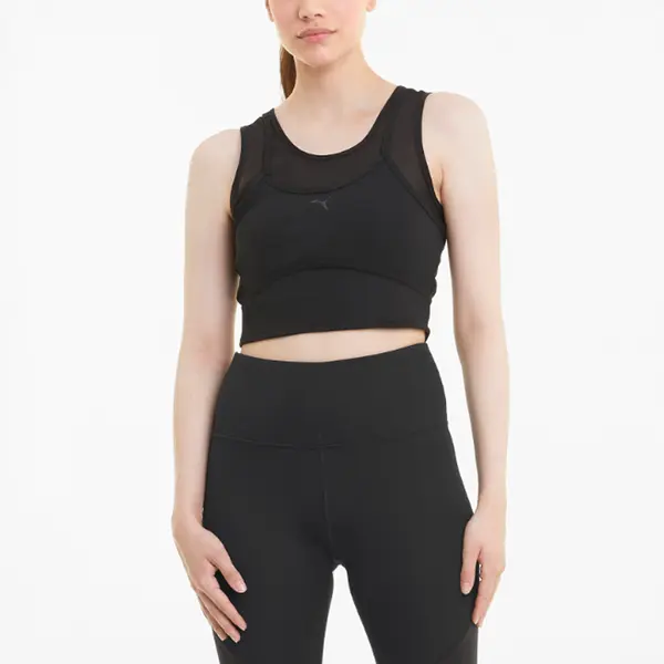PUMA Studio Layered Crop Top