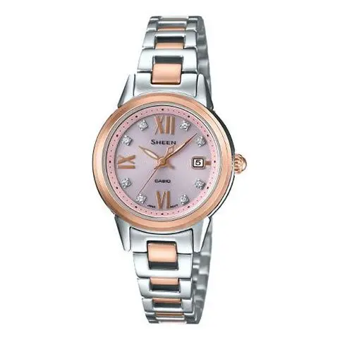 Casio Sheen Solar Powered Quartz Watch With Sapphire Crystal - Pink