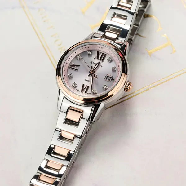 Casio Sheen Solar Powered Quartz Watch With Sapphire Crystal