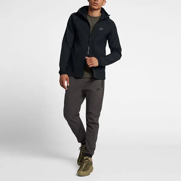 Nike Logo Printing Splicing Hooded Jacket