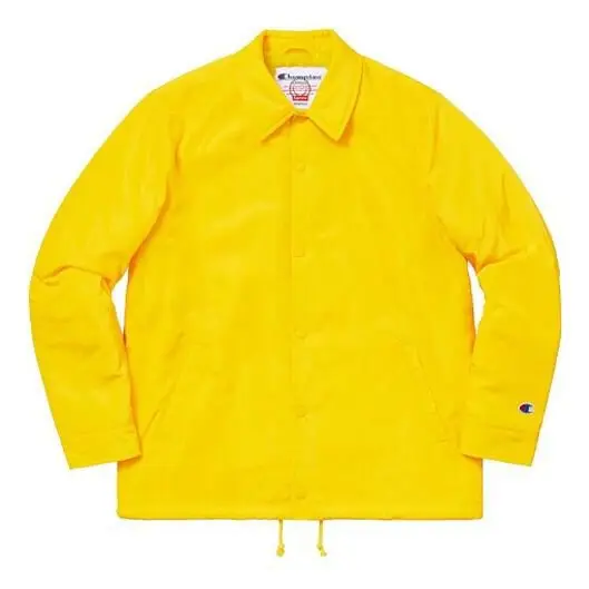 Supreme Fw18 X Champion Label Coaches Jacket - Yellow