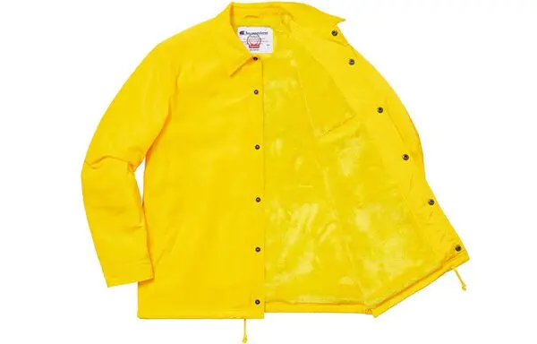 Supreme Fw18 X Champion Label Coaches Jacket - Yellow