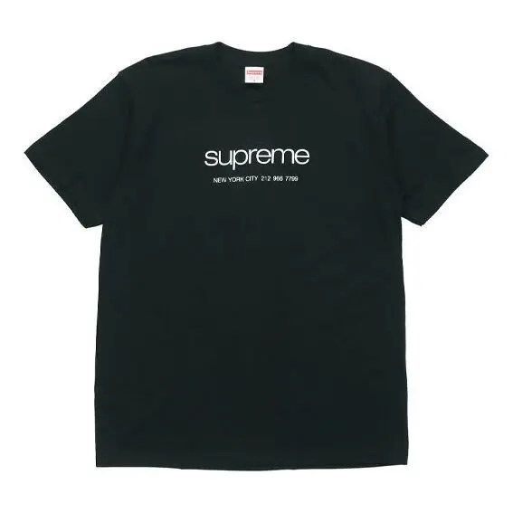Supreme Ss20 Week 1 Shop Tee Classic Logo Short Sleeve - Black