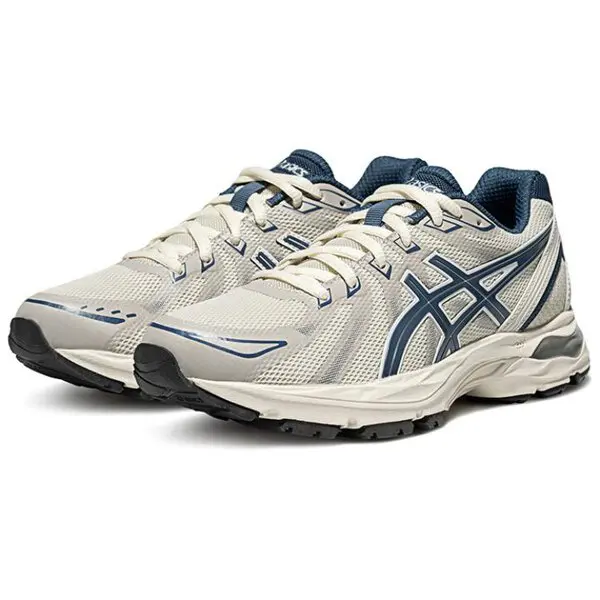 Asics Gel-flux Cn "beige Navy" Athletic Sneakers - Beige/navy.white