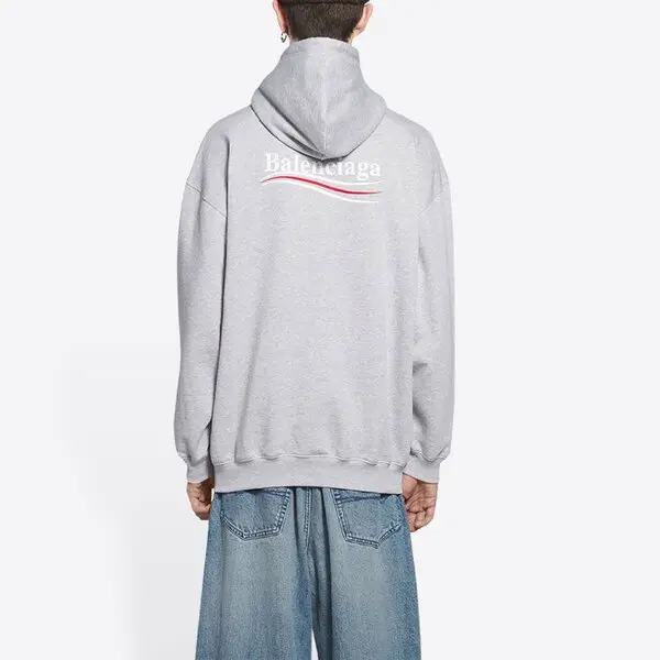 Balenciaga Political Campaign Hoodie - Grey