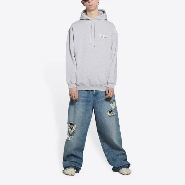 Balenciaga Political Campaign Hoodie - Grey