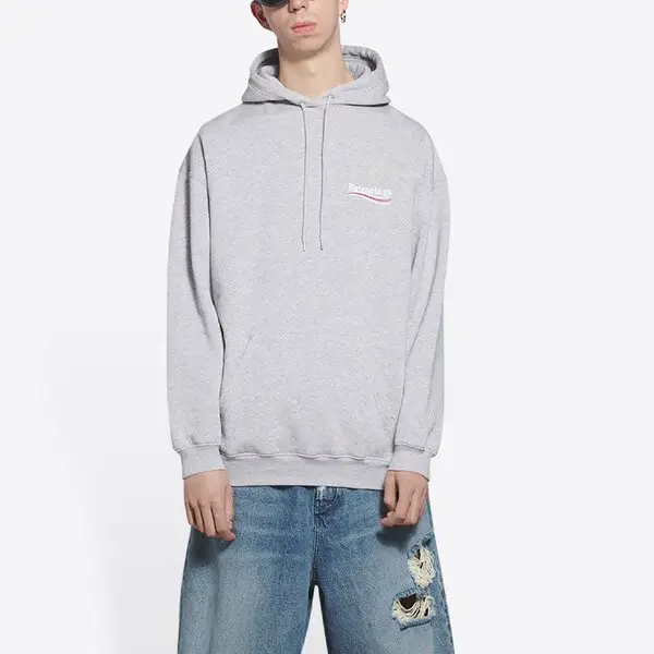 Balenciaga Political Campaign Hoodie - Grey