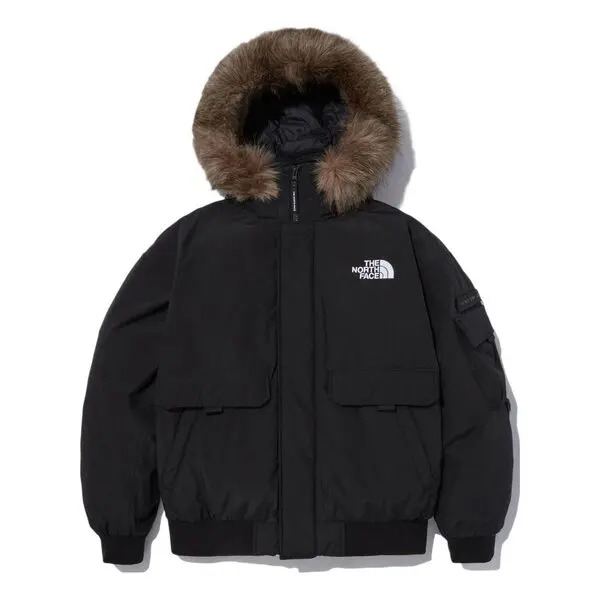 The North Face Logo Polar Air Down Bomber Jacket - Black
