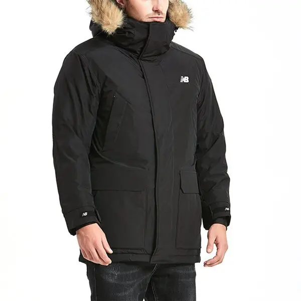 NEW BALANCE Warm Winter Down Jacket Asia Sizing 'black Brown