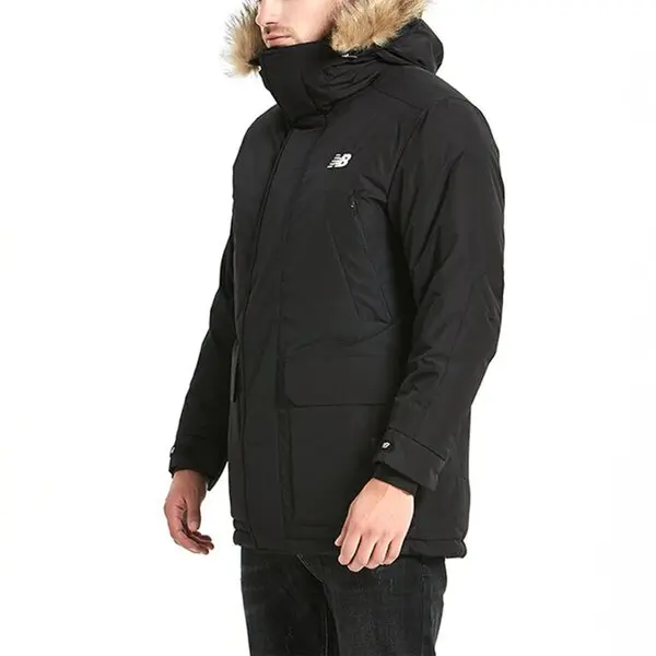 NEW BALANCE Warm Winter Down Jacket Asia Sizing 'black Brown