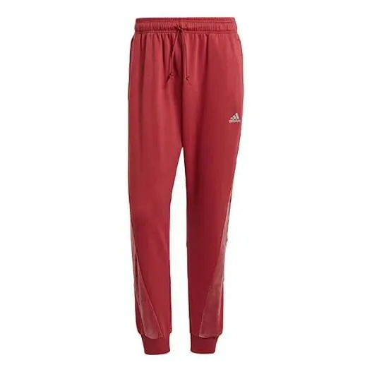 Adidas Velvet Pant Casual Training Sports Bundle Feet Long Pants - Pink