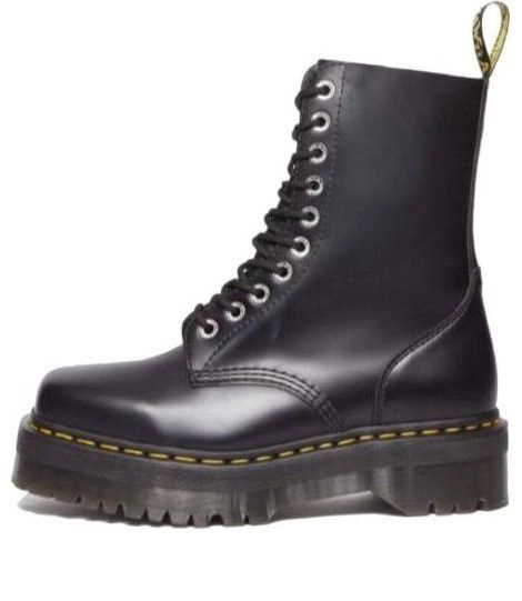 Dr. Martens 1490 Quad Leather Lace Up Boots - Black