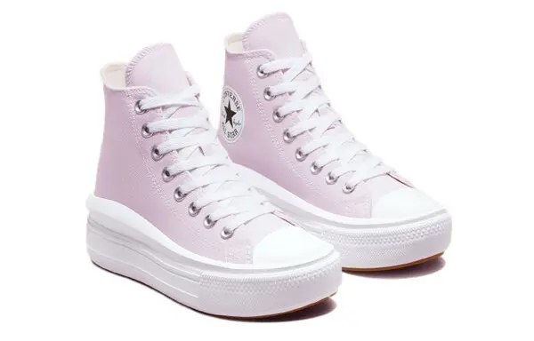 CONVERSE Chuck Taylor All Star Move Platform High Top Sneakers - Pink/white