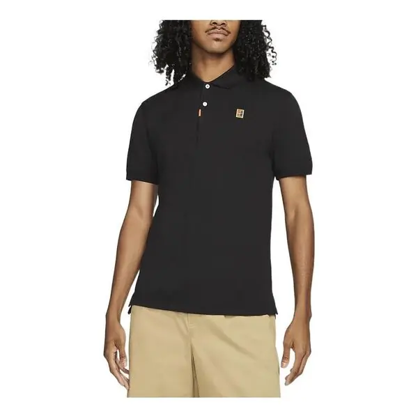 Nike Slim-fit Polo Shirt - Black