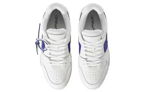 Off-White Out Of Office" Low-top Sneakers - White/blue/brown