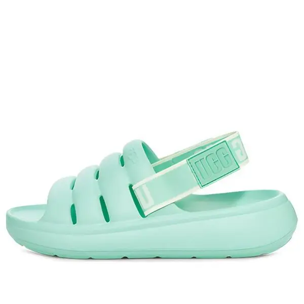 UGG Fluff Yeah Slide Sandals - Green