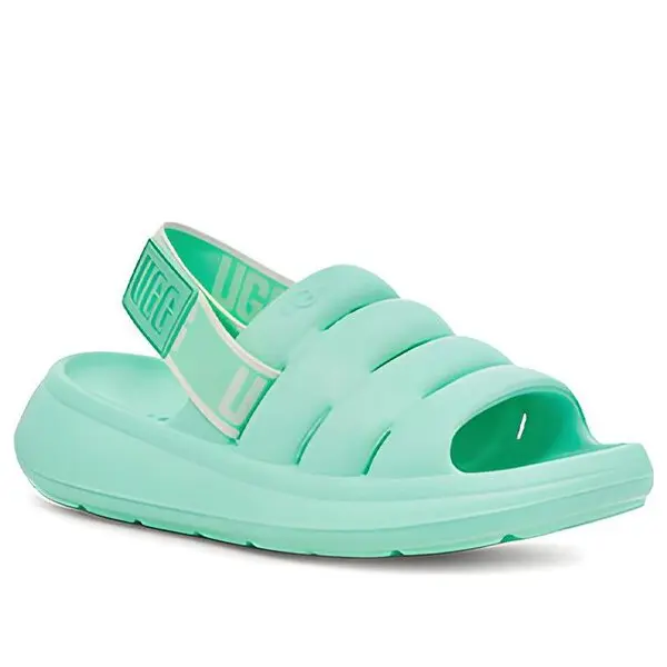 UGG Fluff Yeah Slide Sandals - Green