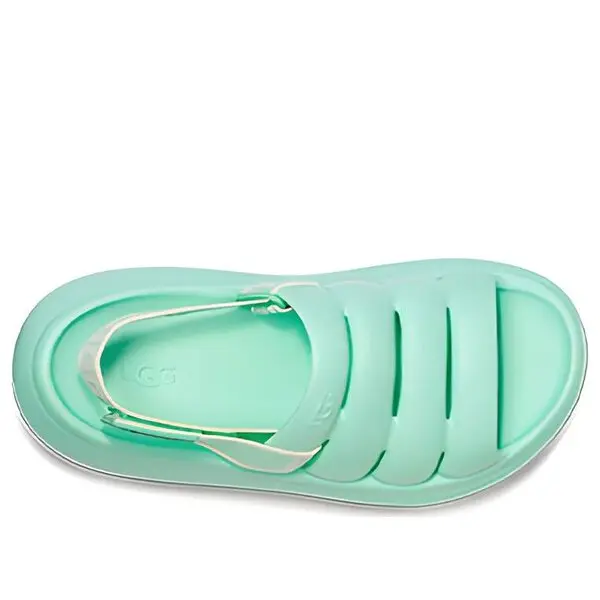 UGG Fluff Yeah Slide Sandals - Green