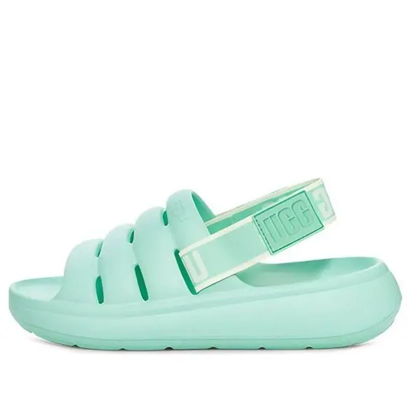 UGG Fluff Yeah Slide Sandals - Green