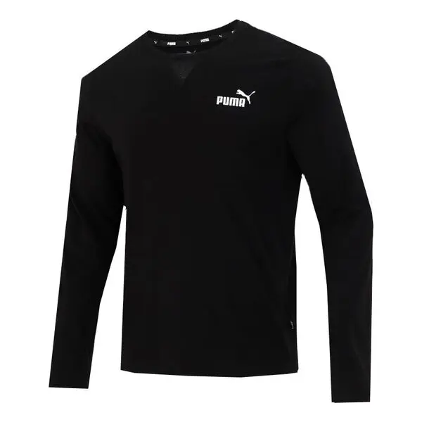PUMA Long Sleeve Crewneck T-shirt - Black