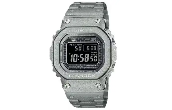 Casio G-shock Stainless Steel Digital Watch - Silver/black
