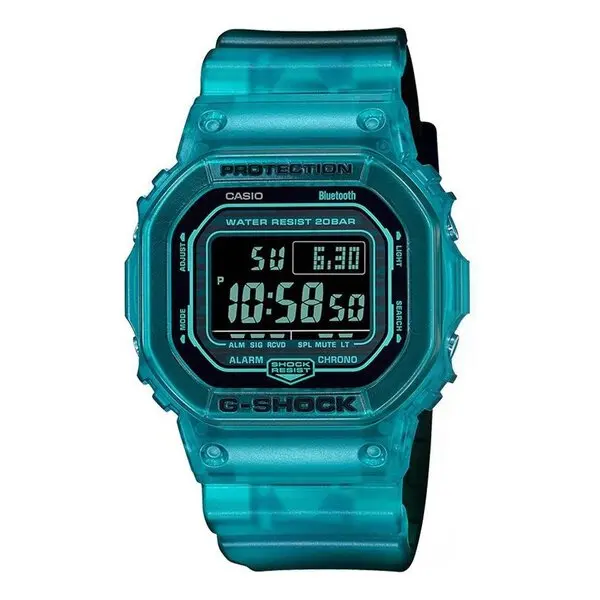 Casio G-shock Digital Watch With Bluetooth - Light Blue