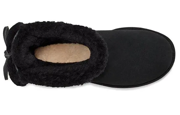 UGG Classic Double Bow Mini Boots - Black