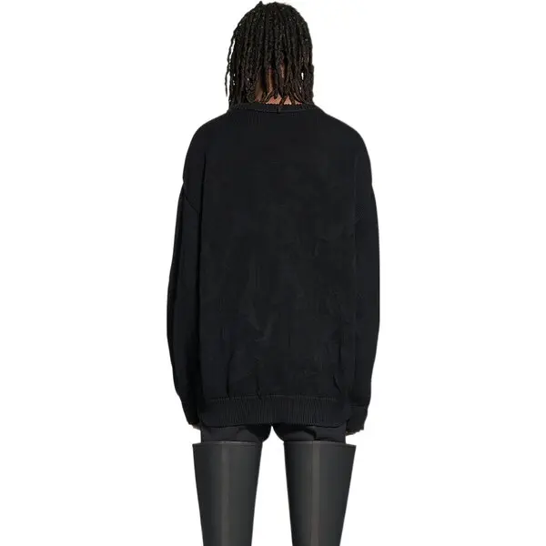 Balenciaga Bb Paris Icon Sweater - Black
