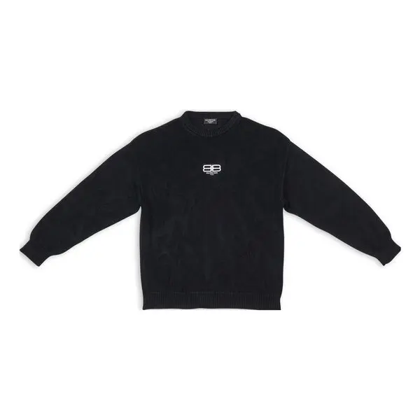 Balenciaga Bb Paris Icon Sweater - Black